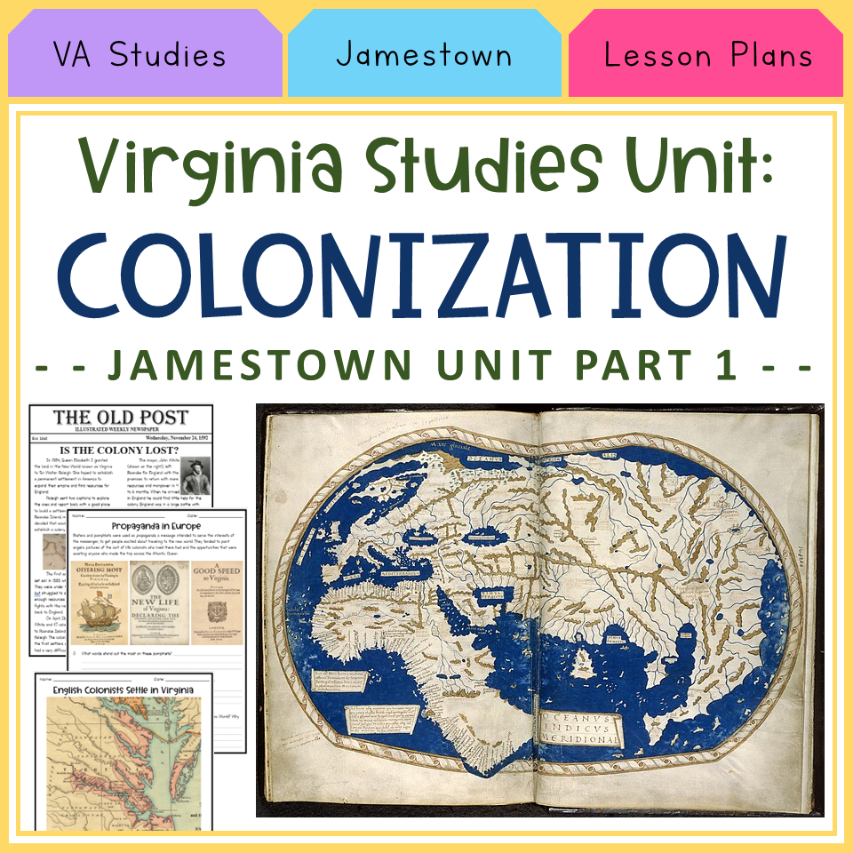 English Colonization of Jamestown - VS.3 – Learning With Lexie