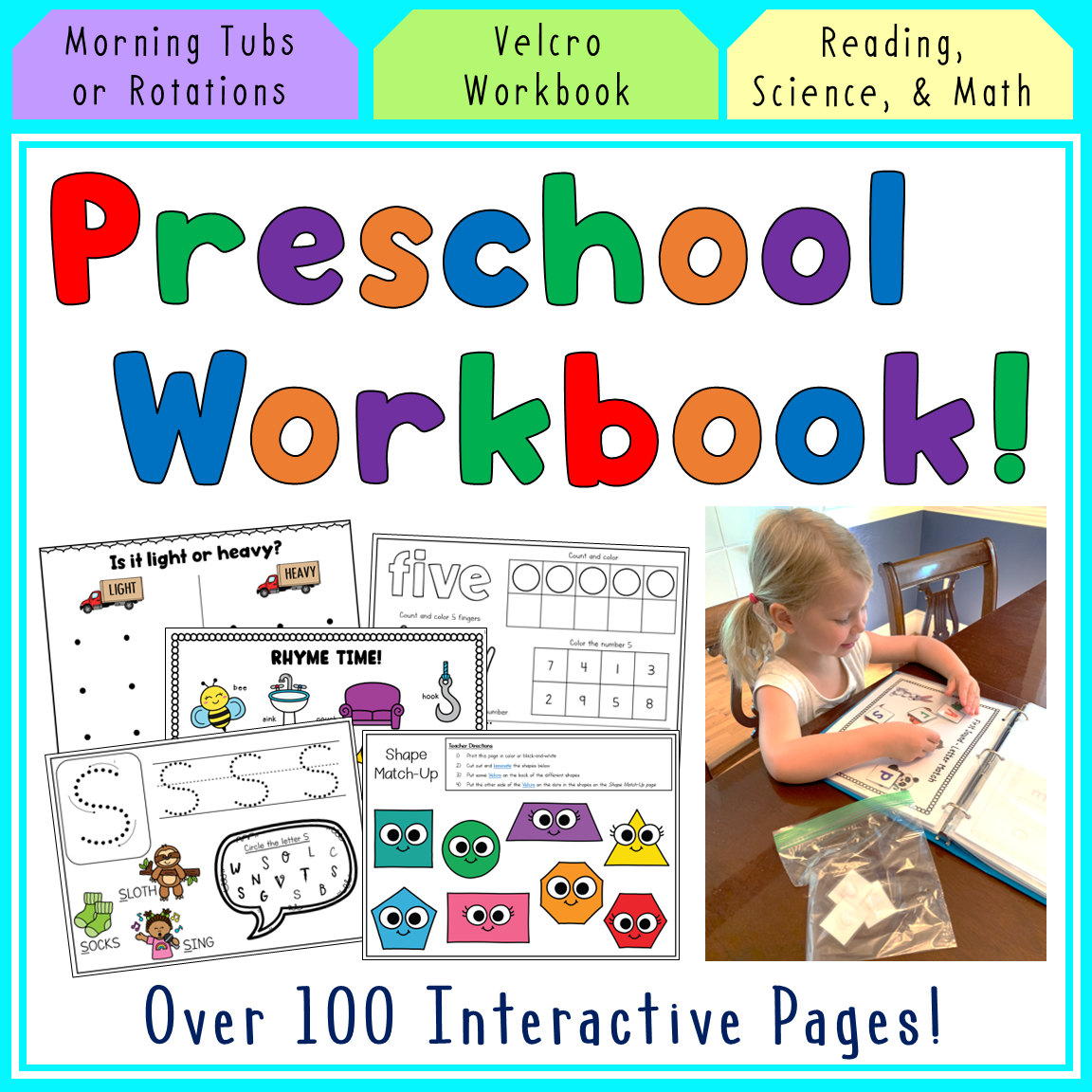 Preschool Interactive Workbook – Learning With Lexie